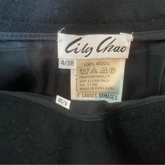 lily chao | Skirts | Vintage Lily Chao Skirt Suit Embellished Double ...